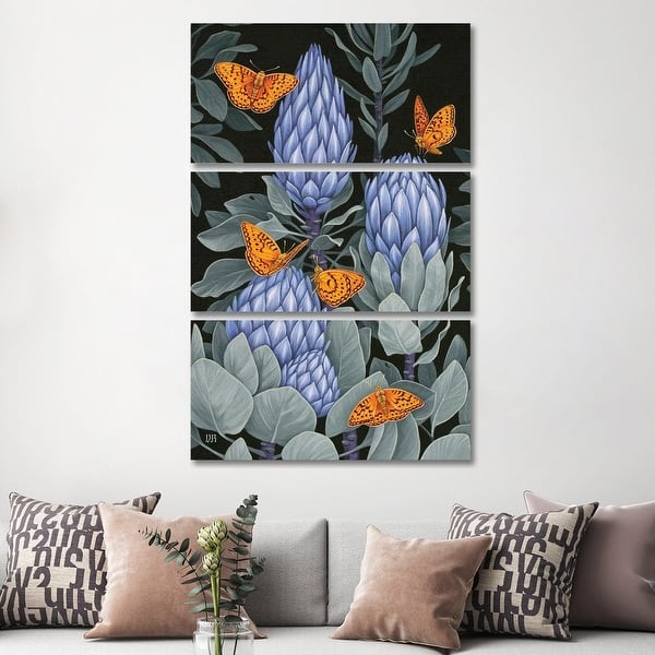 iCanvas "Flourish" by Vasilisa Romanenko 3-Piece Canvas Wall Art Set - Bed Bath & Beyond - 35861794